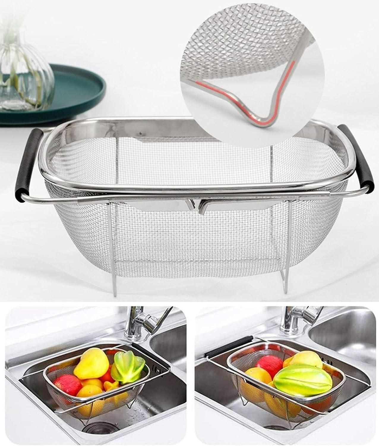 Stainless Steel Colander Oval Shape Big Size – FixNFind